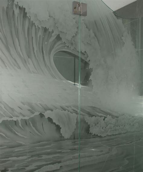 Etched Glass Shower Doors And Etched Glass Shower Enclosures