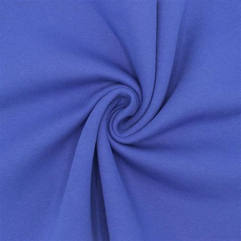 Tissu sweat épais molletonné bleu