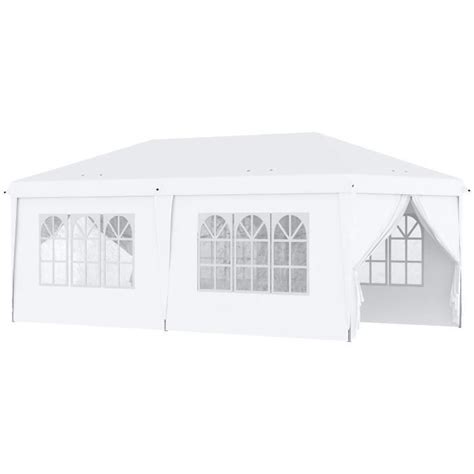 Tonnelle barnum pliant pop up 5 85L x 2 95l x 2 7H m 6 parois latérales