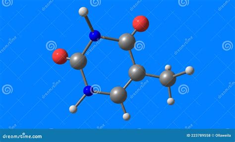 Thymine Dna Molecular Molecular Model 3d Rendering Structural