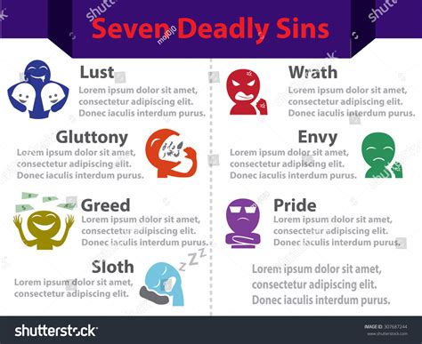 817 Seven Deadly Sins Immagini Foto Stock E Grafica Vettoriale