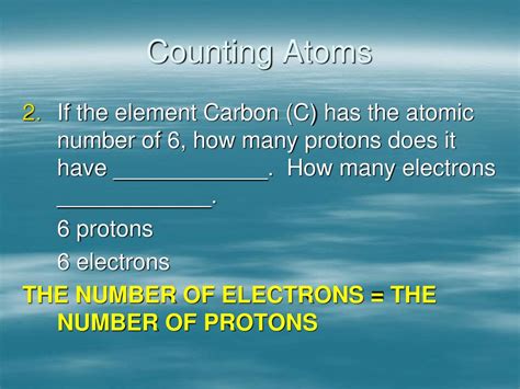 6 Protons 6 Neutrons 6 Electrons Atomic Number