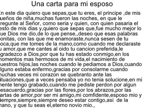 Carta Para Mi Marido