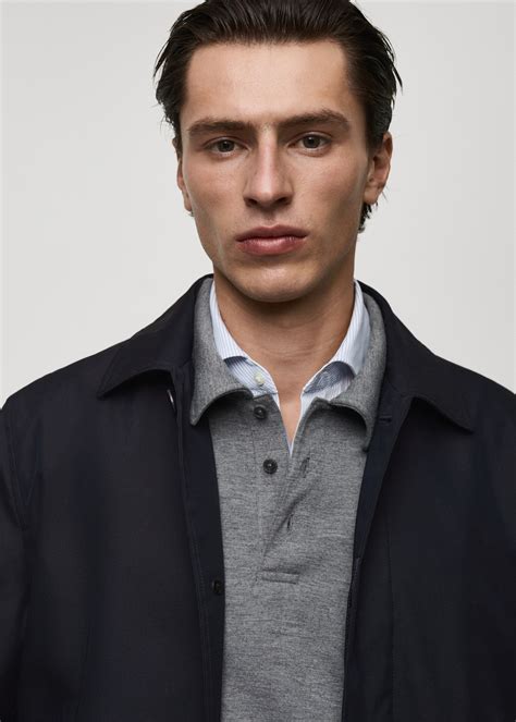 Classic Water Repellent Trench Coat Men Mango Usa