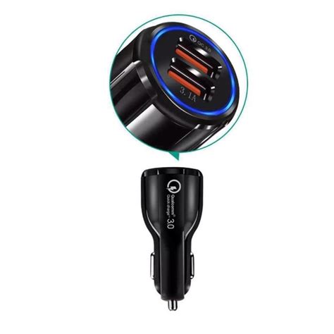 Cargador De Mechero Carga Rápida Dual Usb