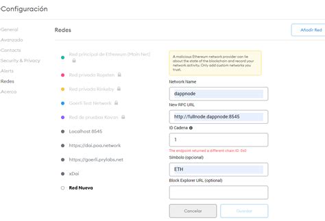 Issue Connecting Metamask To Dappnode Discontinued Use Discord