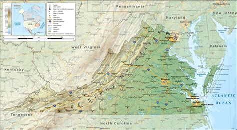 Large Detailed Roads And Highways Map Of Virginia State 1204x701