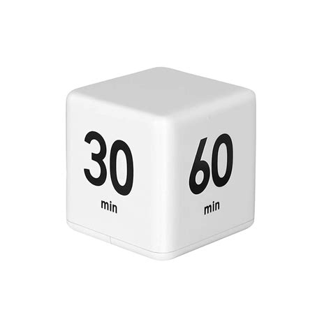 Battery Operated Time Management Kitchen Cube Timer Si 99 White Shop