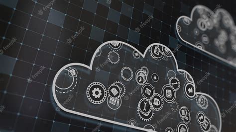 Premium Photo 3d Rendering The Concept Of Cloud Technologies And Server Data Processing