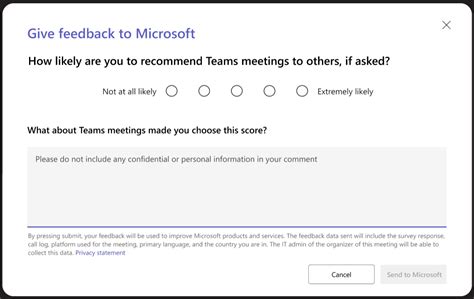 Teams 会議の匿名参加者に対するフィードバック アンケートを管理する Microsoft Teams Microsoft Learn