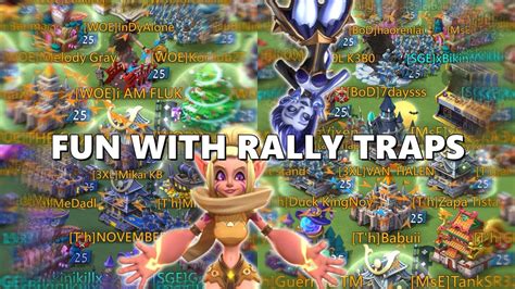 Lords Mobile Fun With Rally Traps Emperor Goes Wild Youtube
