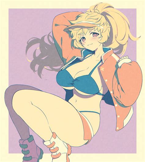 Umeda Shiso Vane Granblue Fantasy Granblue Fantasy 1girl Arm Up Bikini Blue Bikini