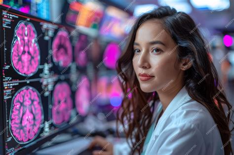 Premium Photo Woman Doctor Diagnoses And Analyzes Research Results