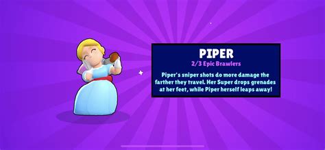 Just Unlocked Piper Any Good Tips Maps Game Modes For Her R Brawlstars
