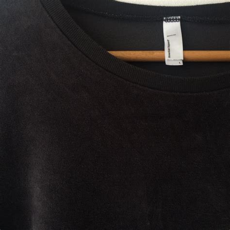American Apparel Velvet Sweater Worn A Few Times Depop