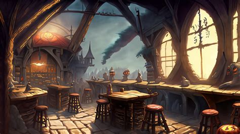 ファンタジー世界に出てきそうな酒場（3枚） 【フリー素材】ゲームまてりあるず｜無料の背景イラスト