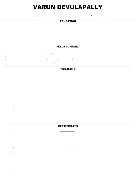varun devulapally resume pdf databases java programming language