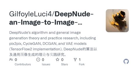 GitHub GilfoyleLuci4 DeepNude An Image To Image Technology DeepNude