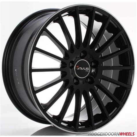 AVUS AC M03 AVUS AC M03 8x18 5X114 3 ET 40 73 1 Black Polished Lip Velg