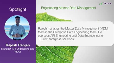 Masterdatamanagement Engineeringmanagertelus Dataengineering