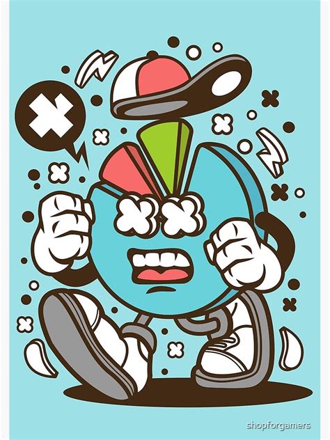 Business Icon Cartoon Poster For Sale By Shopforgamers Redbubble