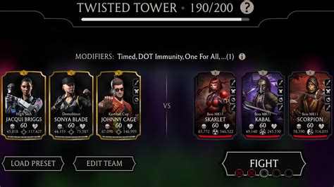 Almost In The End Twisted Tower Boss Battles 170 And 190 With Gold Team