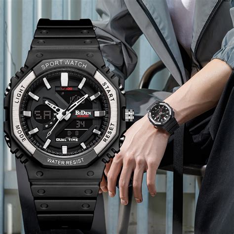 Jual BIDEN Jam Tangan Pria Anti Air Jam Digital Original Analog