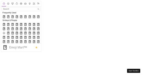 Mr Emoji Examples CodeSandbox