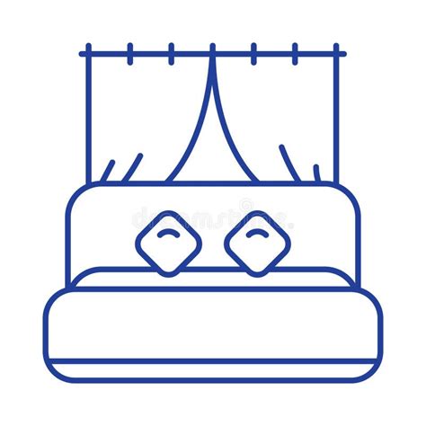 Bedroom Furniture Bed Icon Stock Vector Illustration Of Icon 269613688