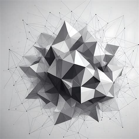 Premium Photo Polygonal Grey Background Abstract Vector Geometric