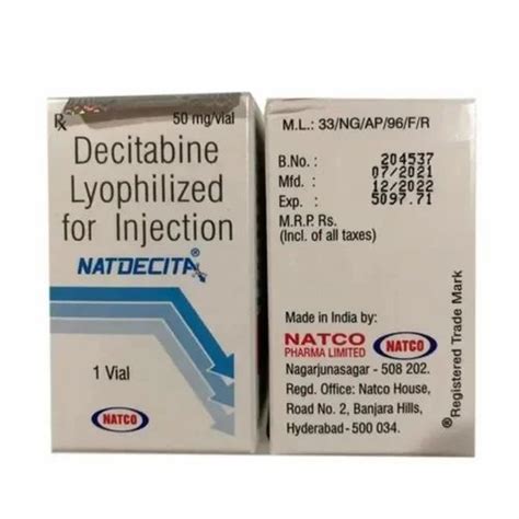 Decitabine Lyophilized Injection At Rs 4500 Vial Decitas In Nagpur