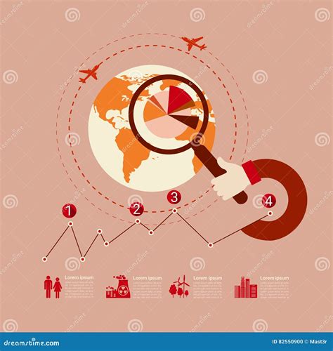 Graph Set Environment Diagram Infographic Icon Business Chart Vector Illustration
