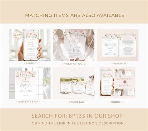 Baptism Program Template Printable Baptism Program Pink Baptism