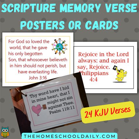 Scripture Memory Verse Pack The Homeschool Daily