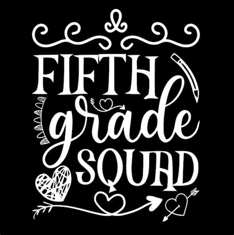 Premium Vector Fifth Grade Squad T Shirt Design