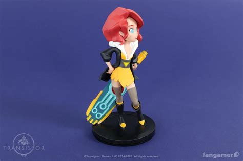 Red 6 Statue Transistor Video Game Junk
