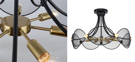 Черная люстра с латунными вставками Mosquitoes Caster по цене 18 800 ...