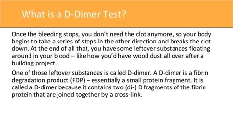 D Dimer Test