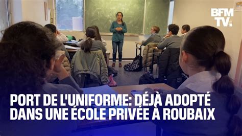 Le port de l uniforme déjà adopté dans une école privée à Roubaix