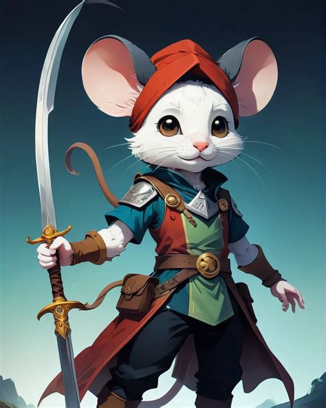 Mouse Ranger Scimitar Free Ai Photo Generator Starryai