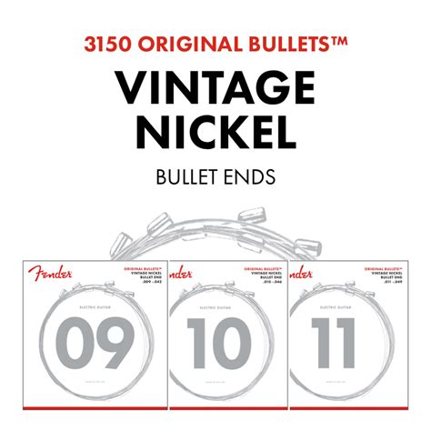 3150 Original Bullets™ Pure Nickel Guitar Strings 008 038 Get My Guitar