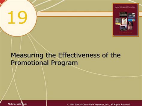 Chap19 Measuring The Effectiveness Of The Promotional Program Ppt