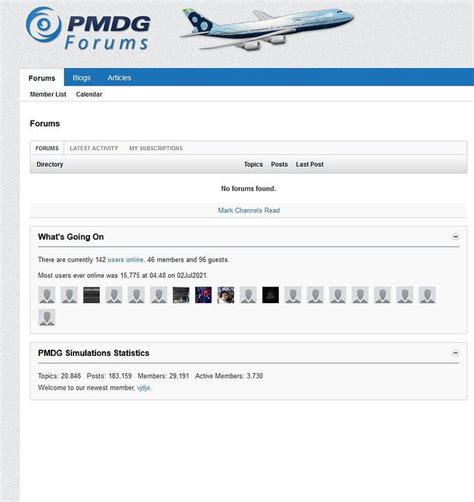 Pmdg Forum Unable To Read Topics While Logged In Aircraft Microsoft Flight Simulator Forums
