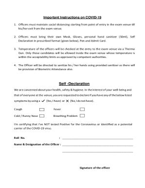 Fillable Online Self Declaration Fax Email Print PdfFiller