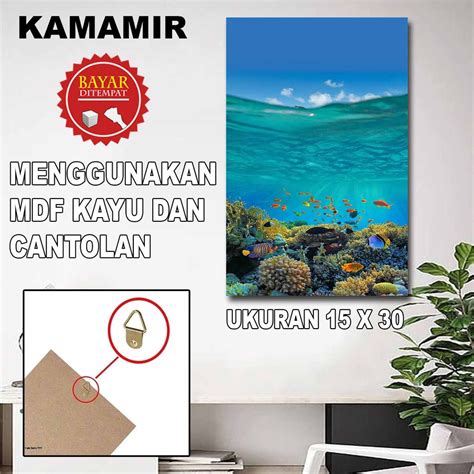 Jual HIASAN DINDING TEMA TERUMBU KARANG POSTER TERUMBU KARANG WALLDECOR Shopee Indonesia