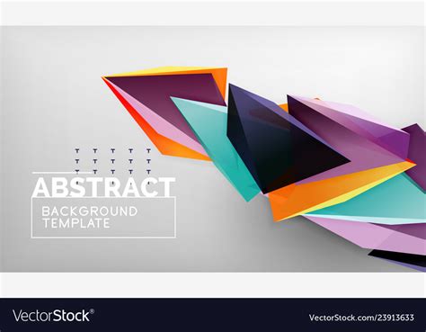 D Geometric Triangular Shapes Abstract Background