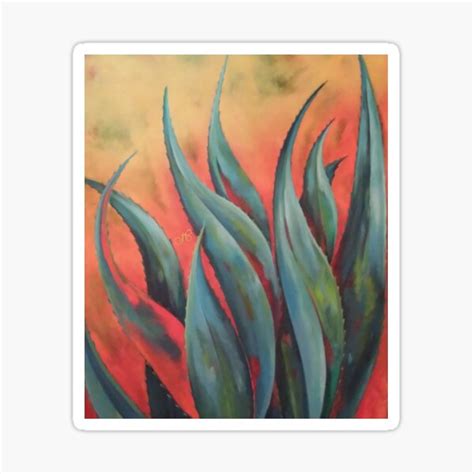 Agave Sticker For Sale By Librosbooktique Redbubble