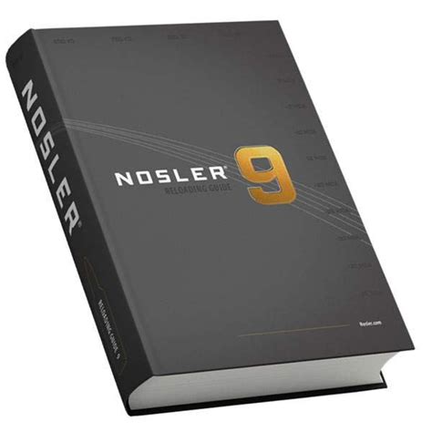 Nosler Reloading Manual 9 Reloading Depot Usa