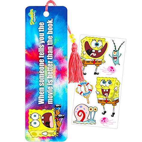 Nicktoons Spongebob Squarepants Bookmark Set Spongebob School Supplies