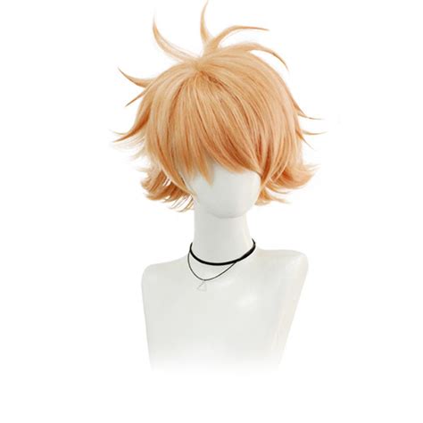 Ouran High School Host Club Hikaru Hitachiin Cosplay Wigs Orange Short